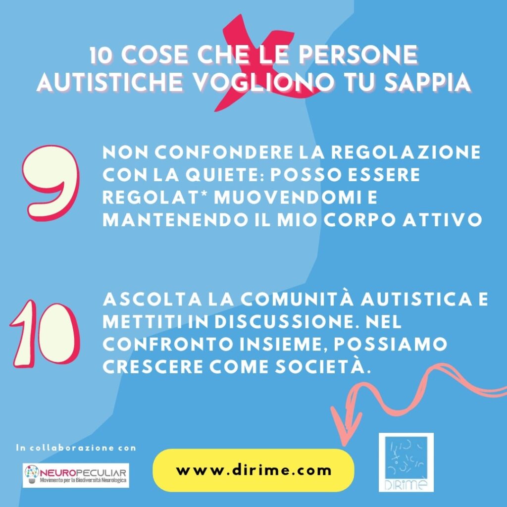 10 cose che le persone autistiche vogliono tu sappia - DIRimè Italia