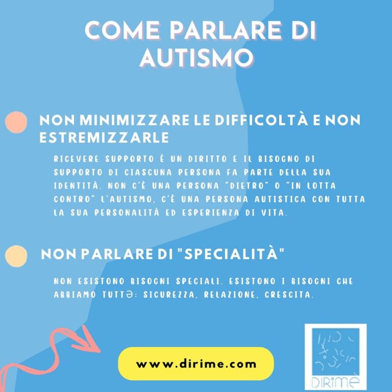 Come parlare di autismo - DIRimè Italia